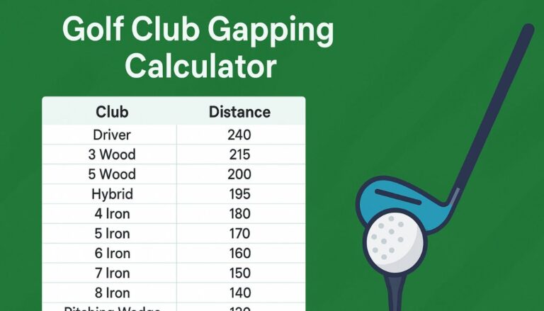 Golf Club Gapping Calculator – Accurate Distances